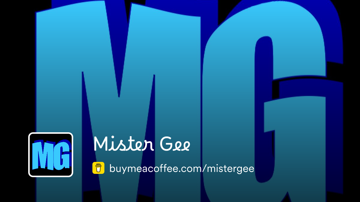 Mister Gee - Buymeacoffee