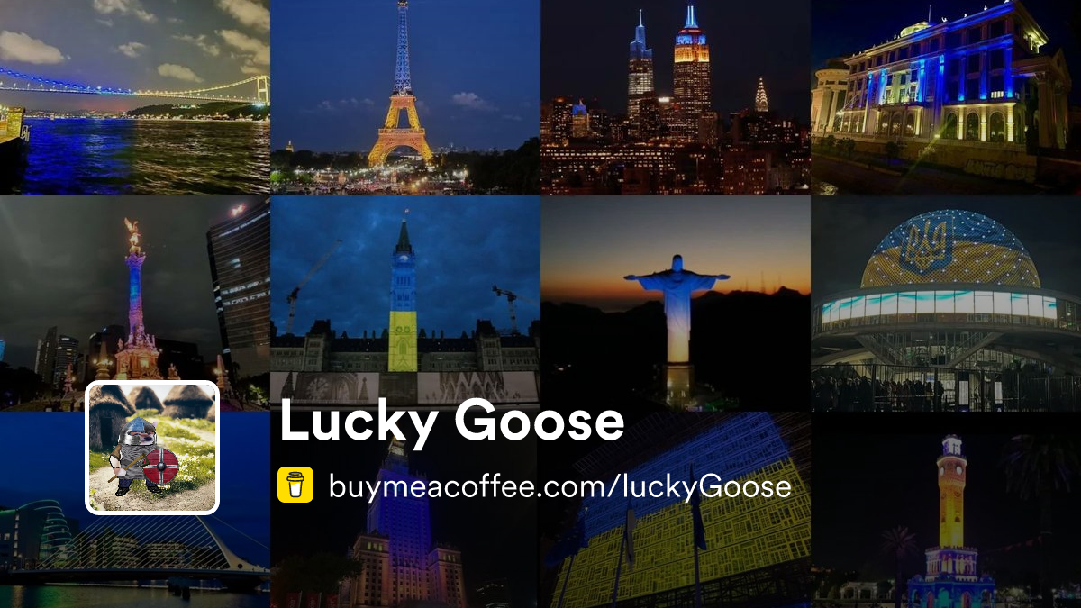 Lucky Goose is Helping Ukraine 🇺🇦 - Buymeacoffee