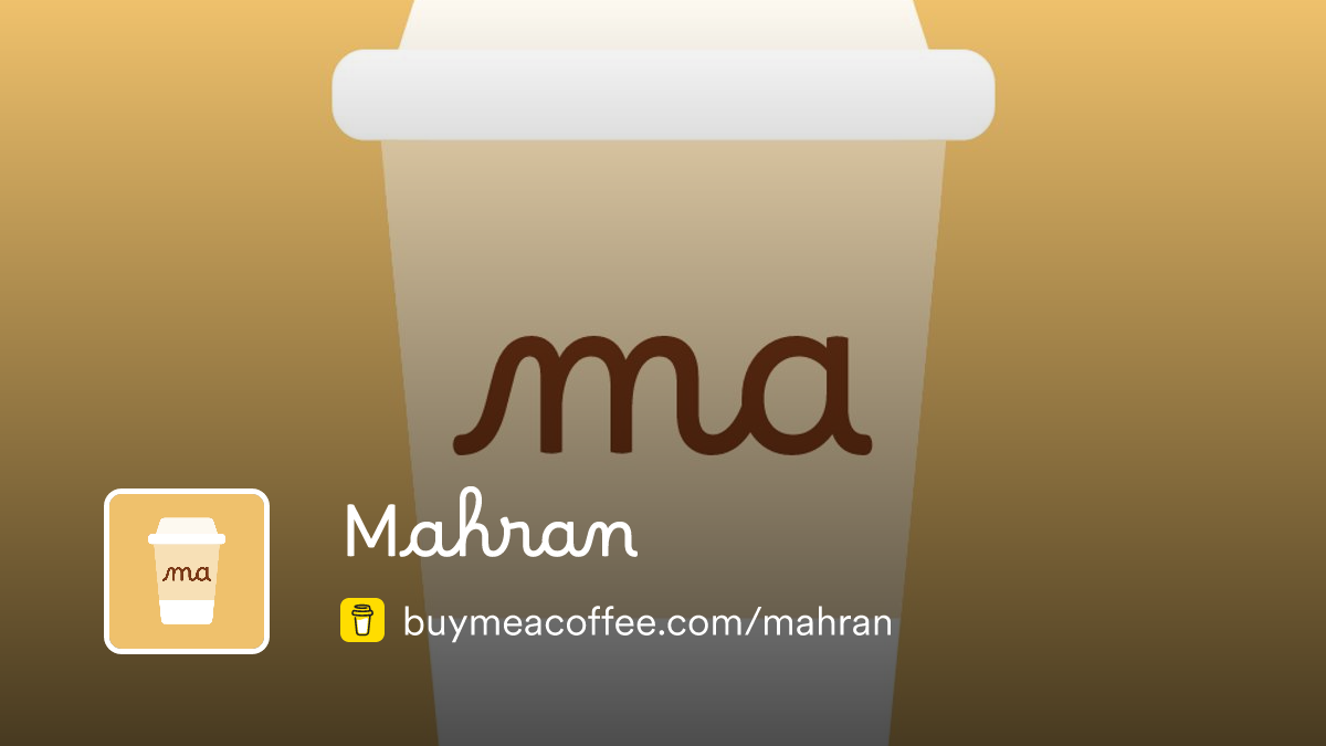 Mahran - Buymeacoffee