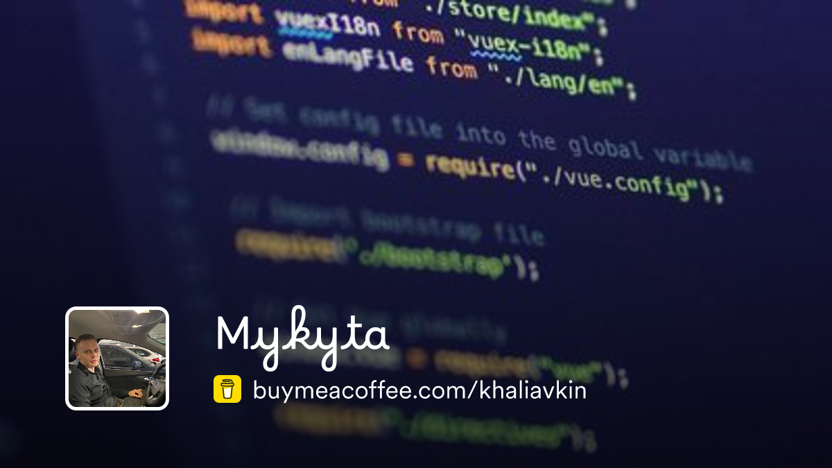 Mykyta is programming, IT creator - Buymeacoffee