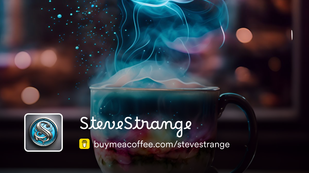 SteveStrange is Inspiring content and value with community. - Buymeacoffee