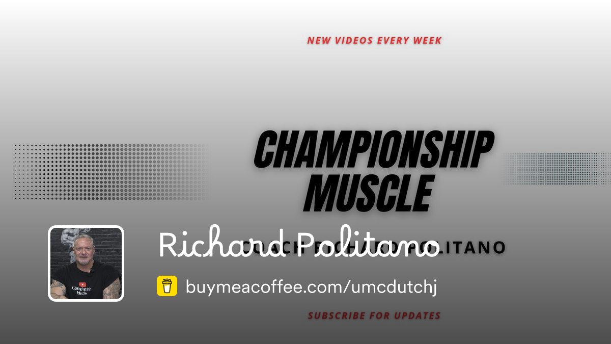 Richard Politano is Weight loss, Bodybuilding, Working Out, Reversing ...