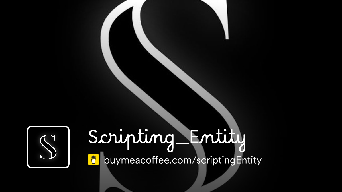 Scriptingentity Is Creating Roblox Scripts Buymeacoffee