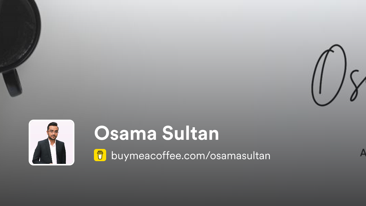 Osama Sultan is Providing Education and Research materials to the masses. - Buymeacoffee
