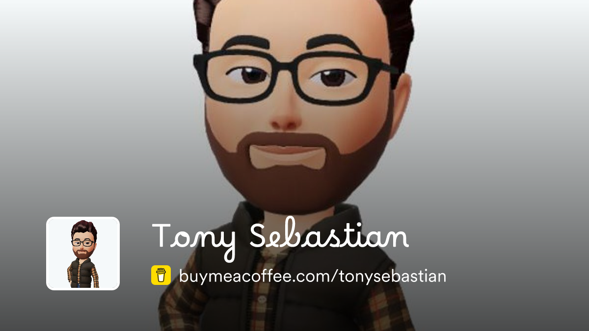Tony Sebastian - Buymeacoffee