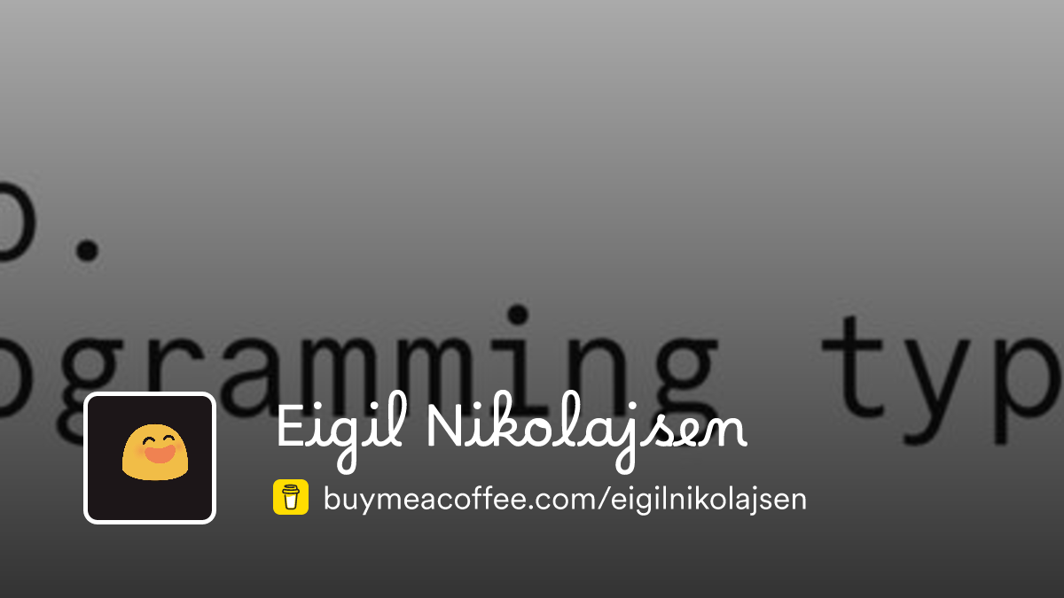 Eigil Nikolajsen is building Commit Mono - Buymeacoffee