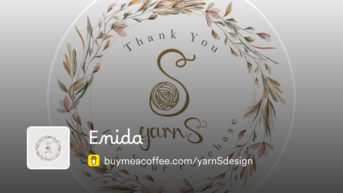 Enida is Crochet patterns designer - Buymeacoffee