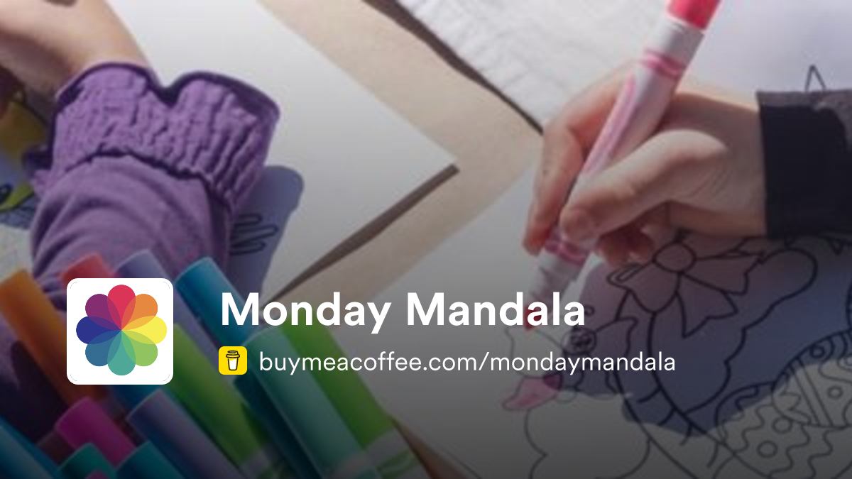 Monday Mandala is Coloring Pages & Printables - Buymeacoffee