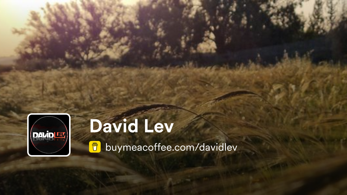 David Lev is Open source - Buymeacoffee