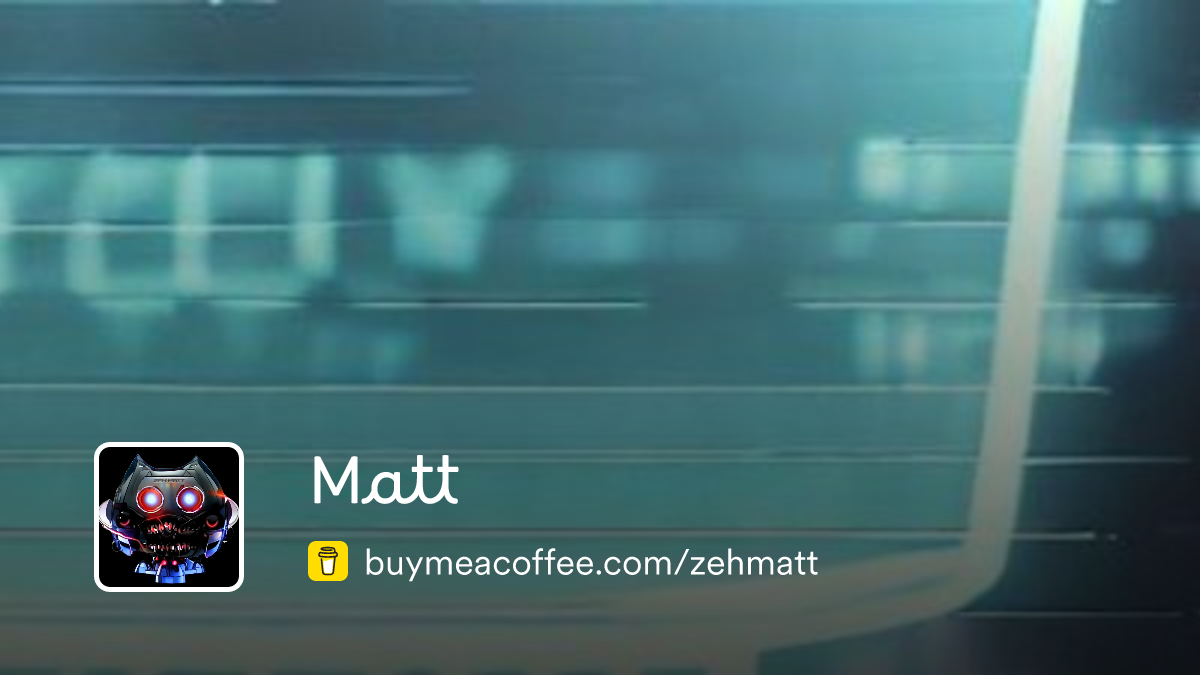 Matt is coding for all sorts of open source projects - Buymeacoffee