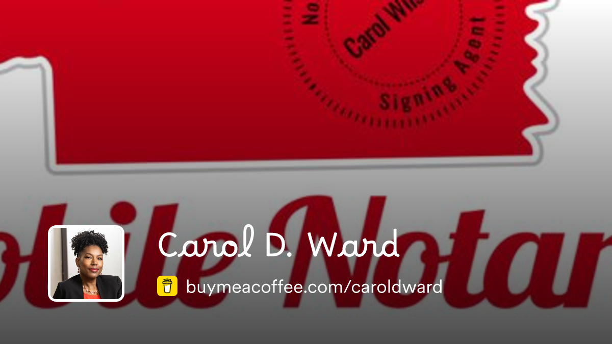 Carol D. Ward - Buymeacoffee