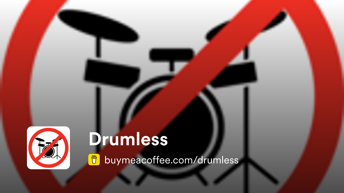 Drumless is More than 2.100 high quality Drumless tracks on Youtube! - Buymeacoffee