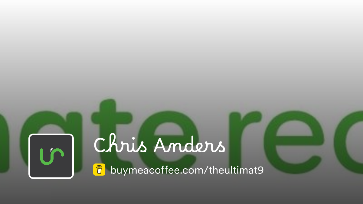 Chris Anders is creating videos to inspire people to repair, reuse & recycle. - Buymeacoffee