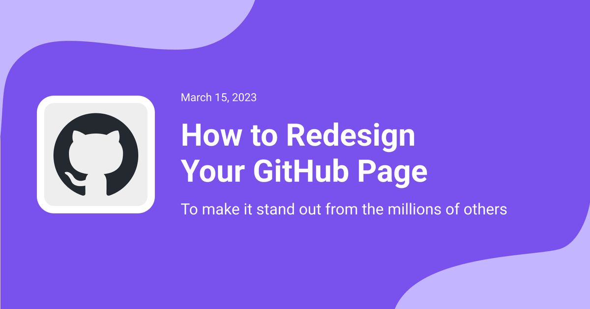 How to Redesign Your GitHub Page — Andrew Savetchuk - Buymeacoffee
