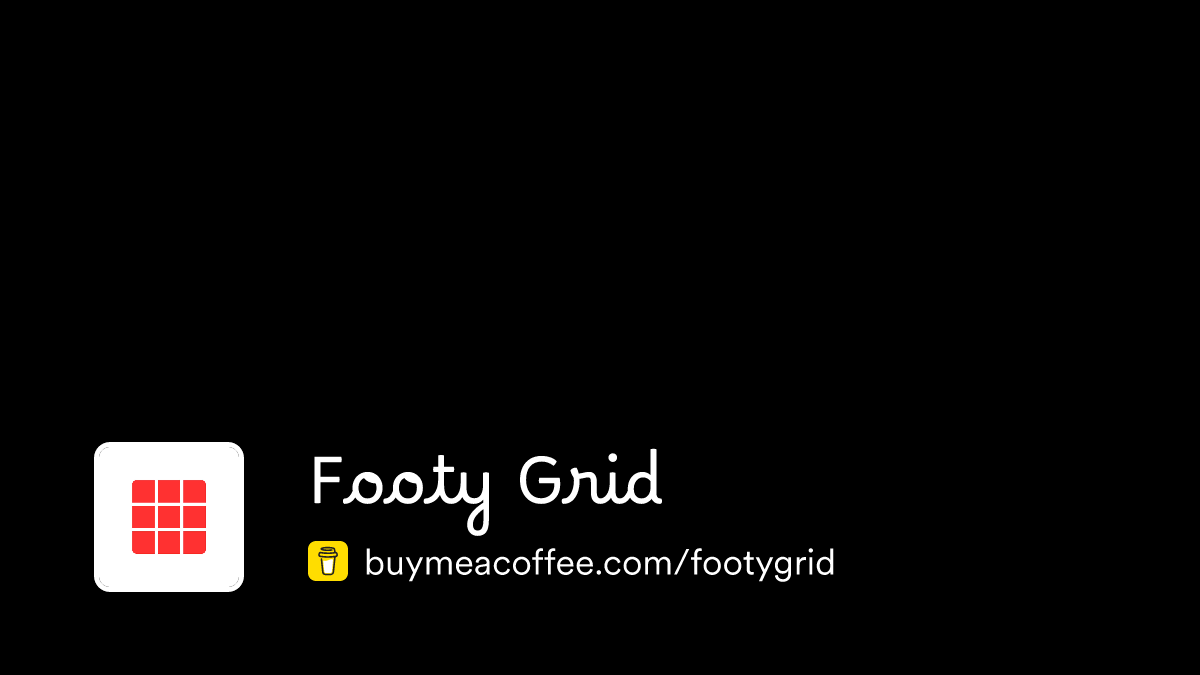 Footy Grid is The AFL Grid Game - Buymeacoffee