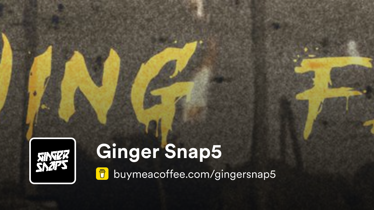 Ginger Snap5 is creating electronic music - Buymeacoffee