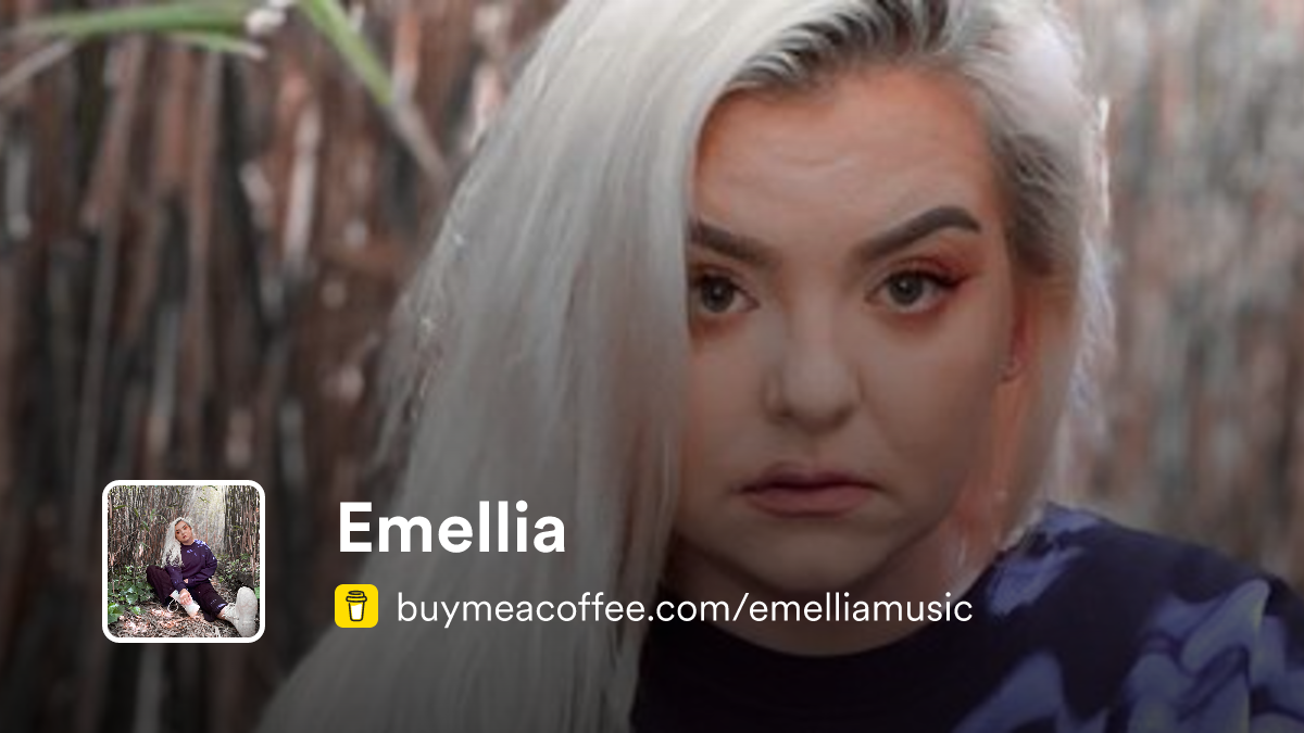Emellia is creating music, livestreams and live performances - Buymeacoffee