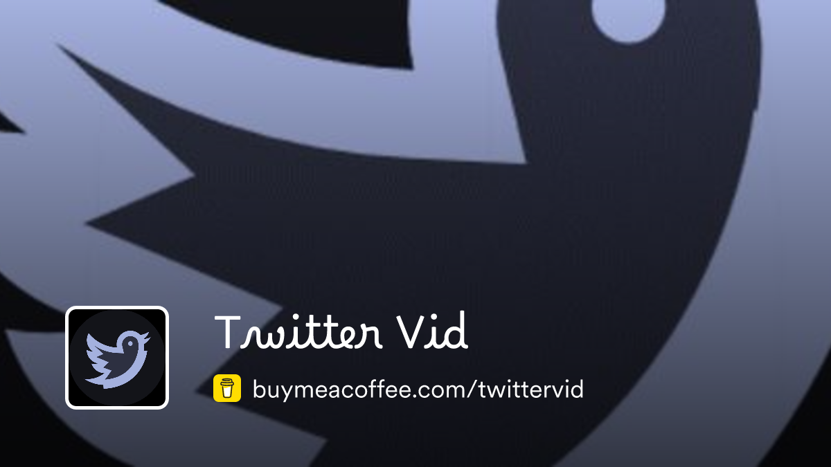 Twitter Vid - Buymeacoffee