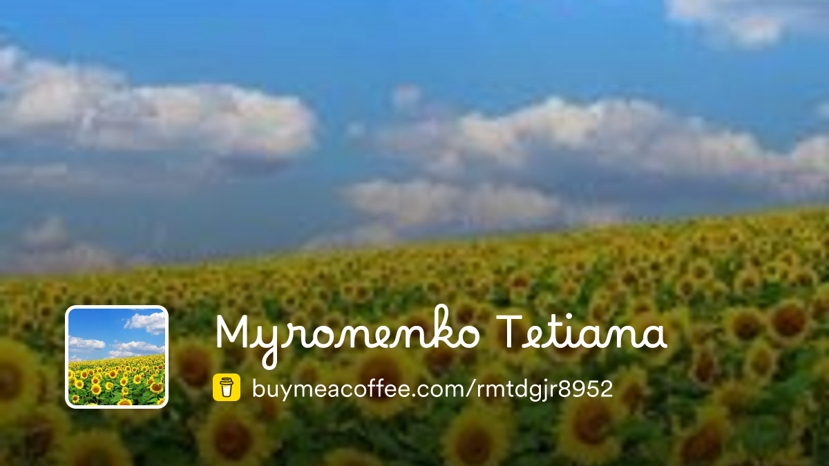 Myronenko Tetiana - Buymeacoffee