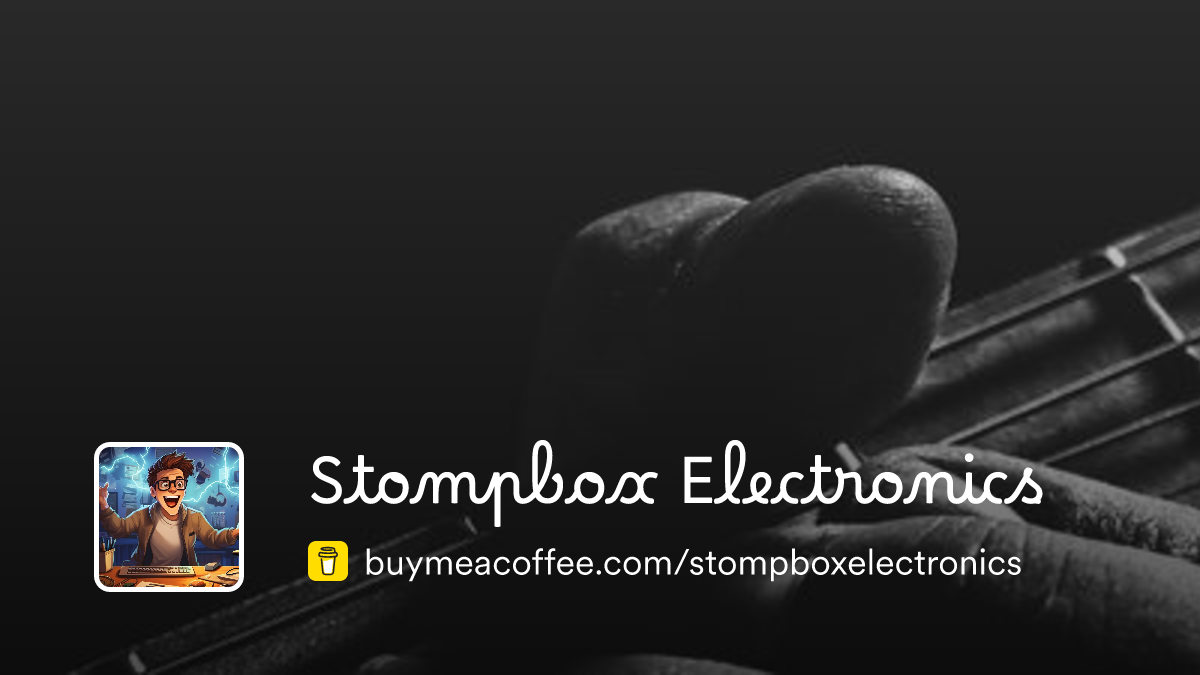 Stompbox Electronics is creating technical content for guitar pedal enthusiasts. - Buymeacoffee