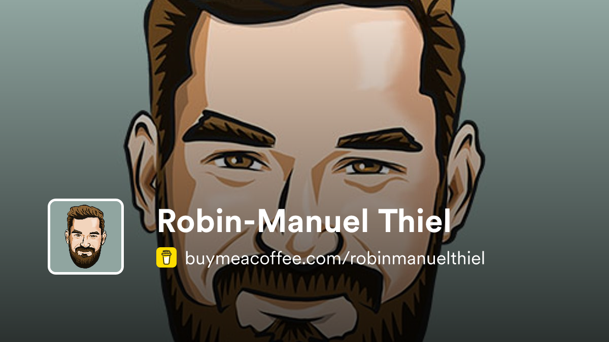 Robin-Manuel Thiel - Buymeacoffee