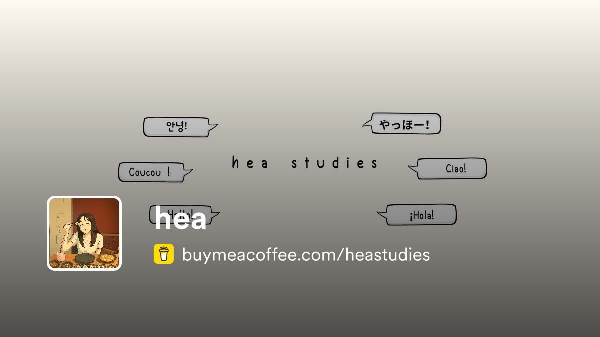 hea is creating PDF files for learning Korean language - Buymeacoffee