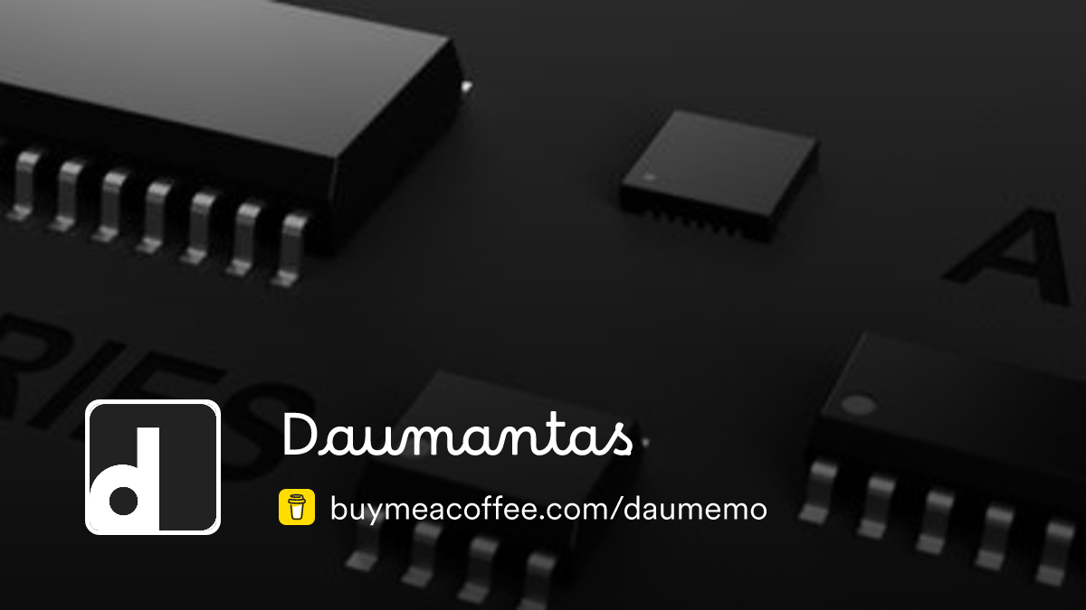 Daumantas is making DIY stuff on daumemo.com blog. - Buymeacoffee