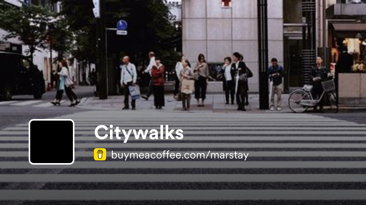 Citywalks is the team behind CityWalks.live - Buymeacoffee