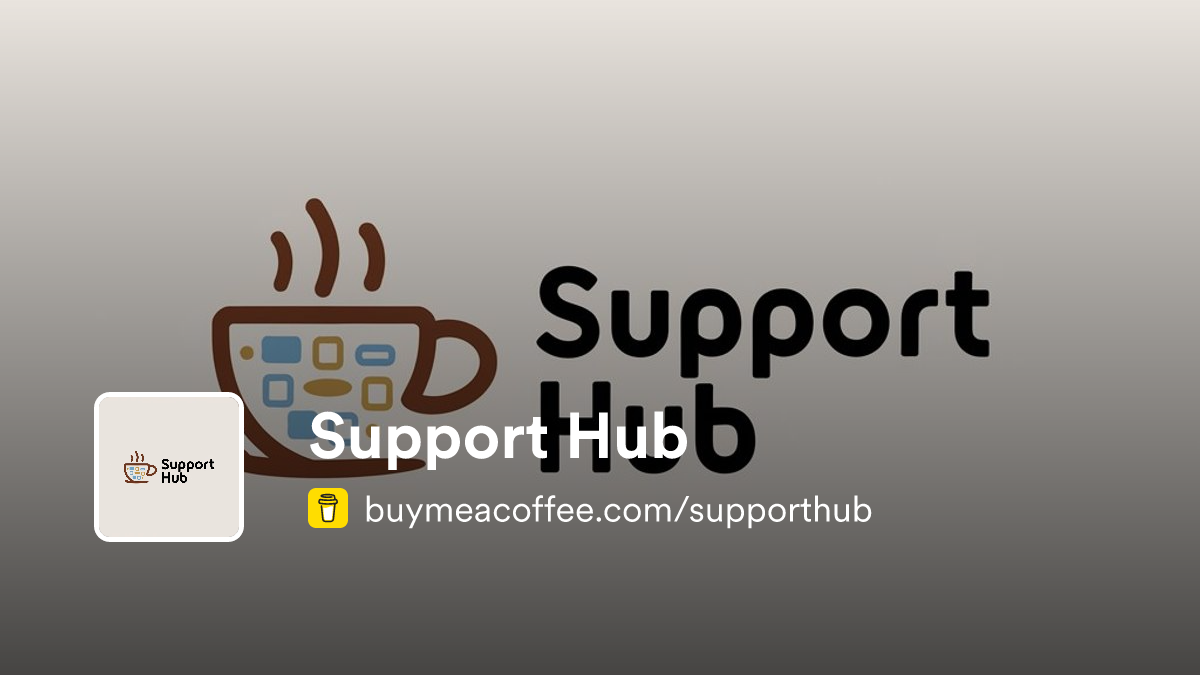 Support Hub - Buymeacoffee