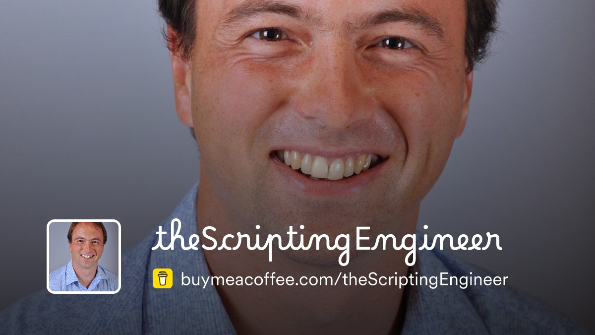 theScriptingEngineer - Buymeacoffee