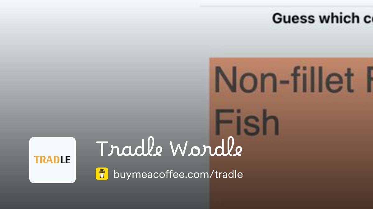 Tradle Wordle is Guessing GDP breakdowns - Buymeacoffee