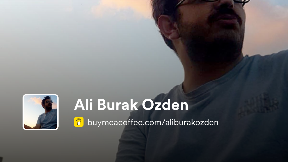 Ali Burak Ozden - Buymeacoffee