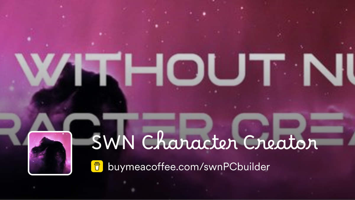 SWN Character Creator is an online tool for character generation in ...
