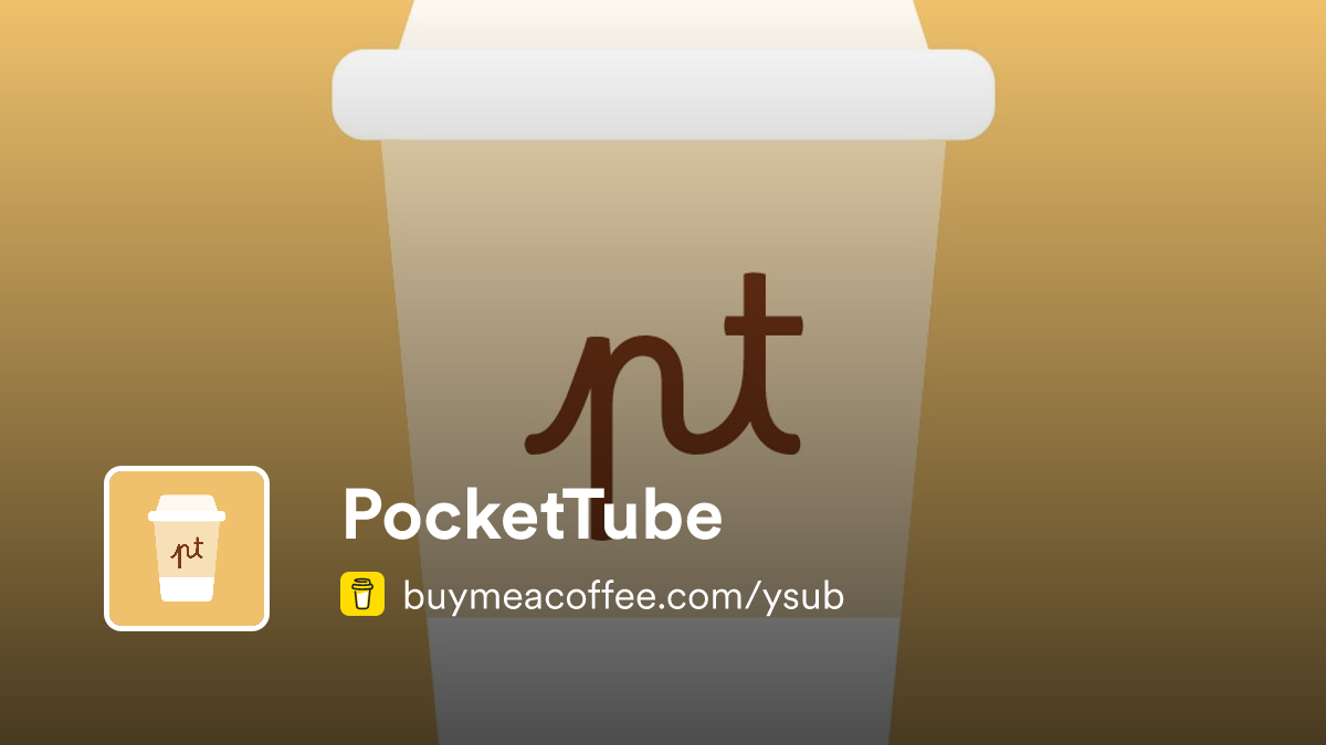 PocketTube - Buymeacoffee