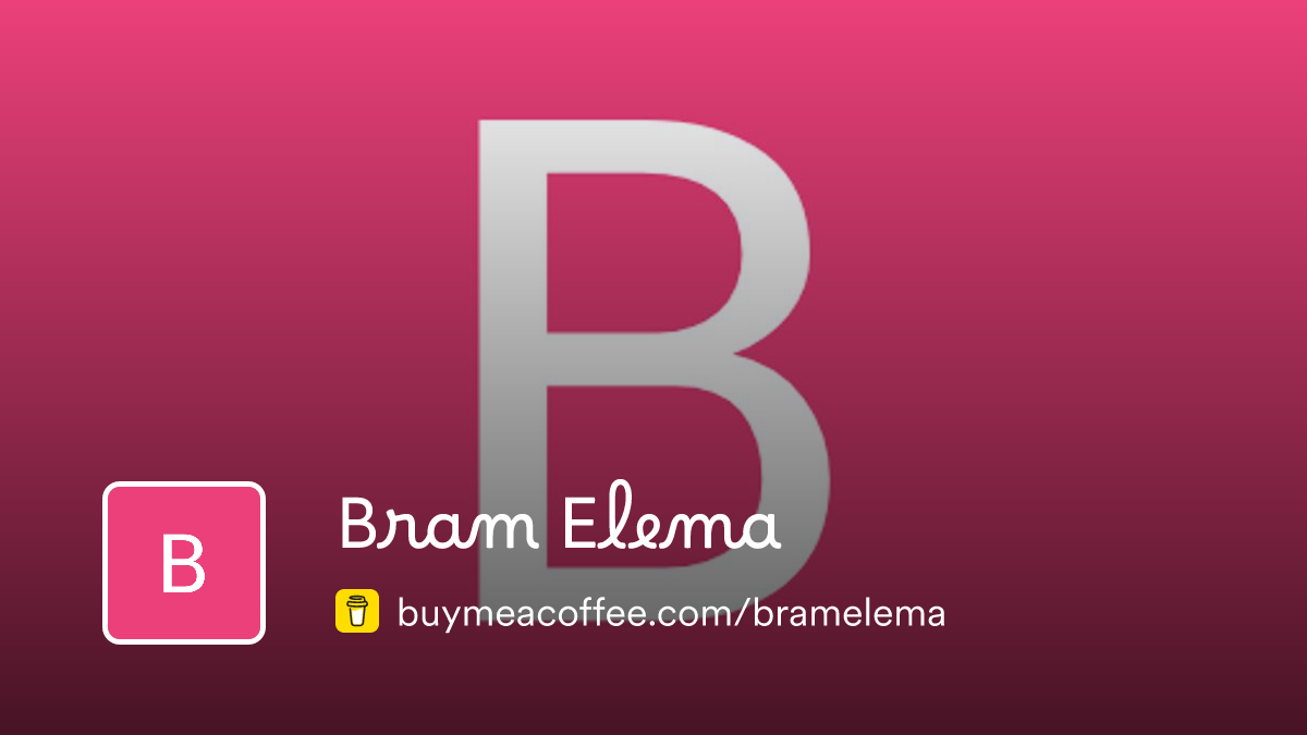 Bram Elema - Buymeacoffee