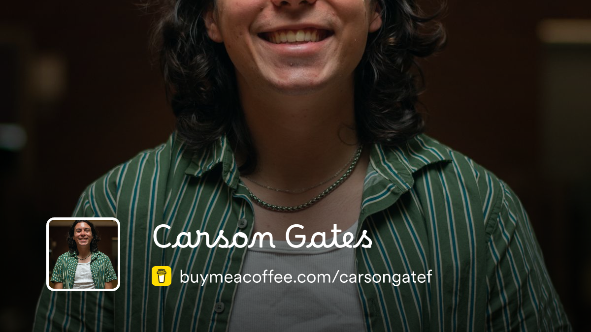 Carson Gates - Buymeacoffee
