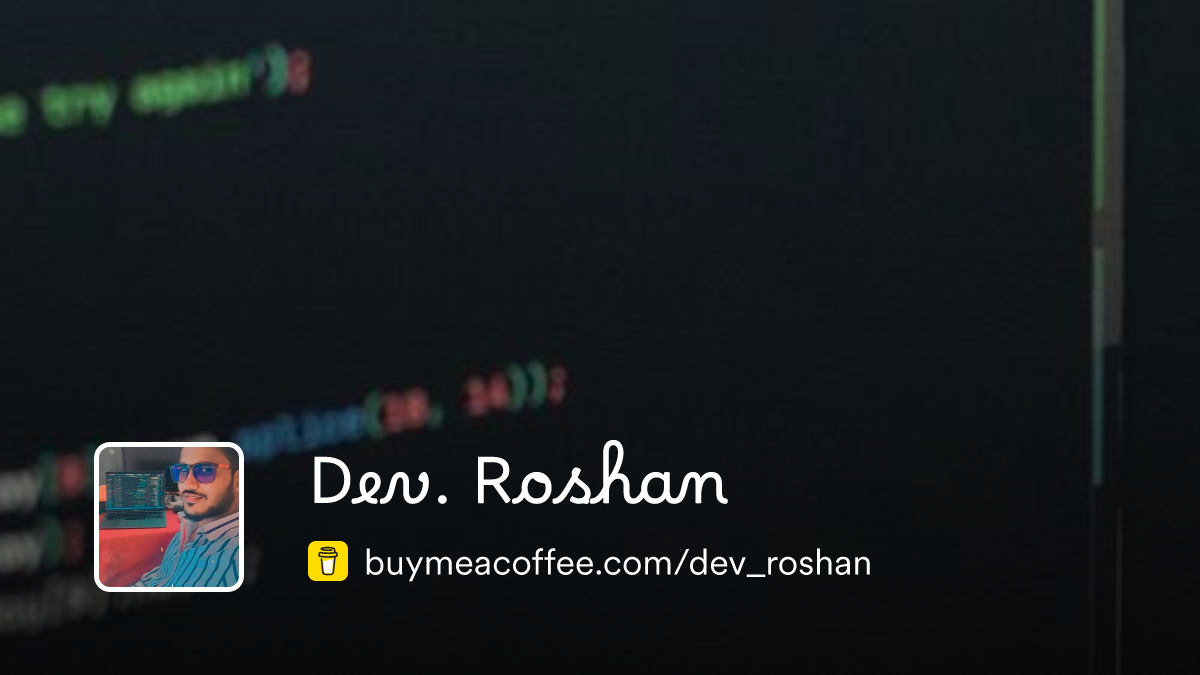 Dev. Roshan is a Frontend Developer who Provides Interview Preparation ...