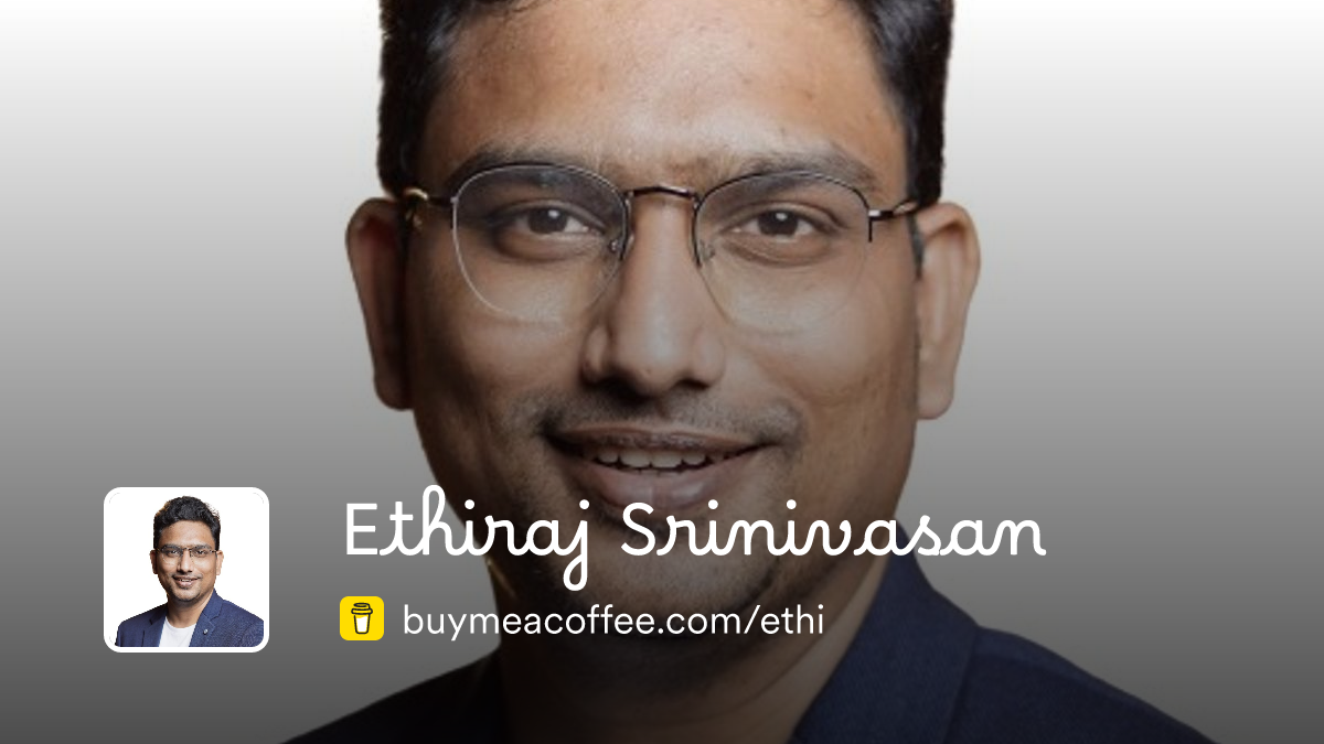 Ethiraj Srinivasan - Buymeacoffee