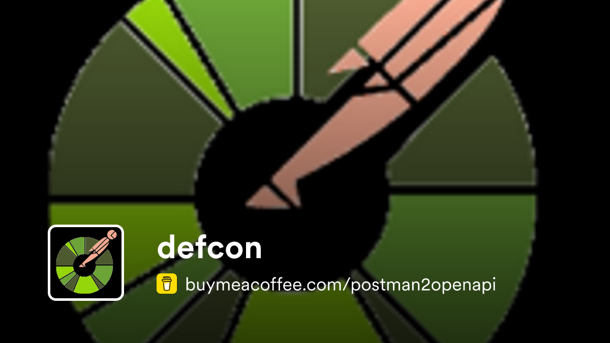 defcon is creating Postman to OpenAPI Online - Buymeacoffee