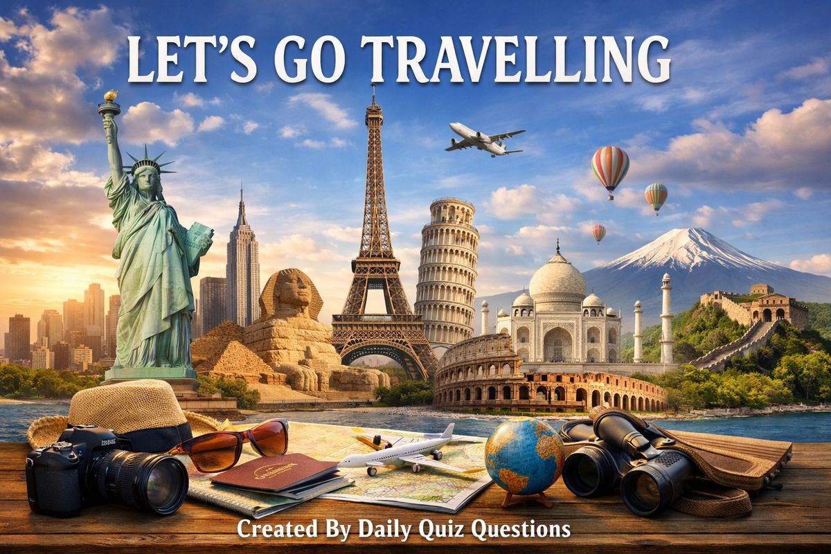 Let's Go Travelling Quiz — Daily Quiz Questions - Buymeacoffee