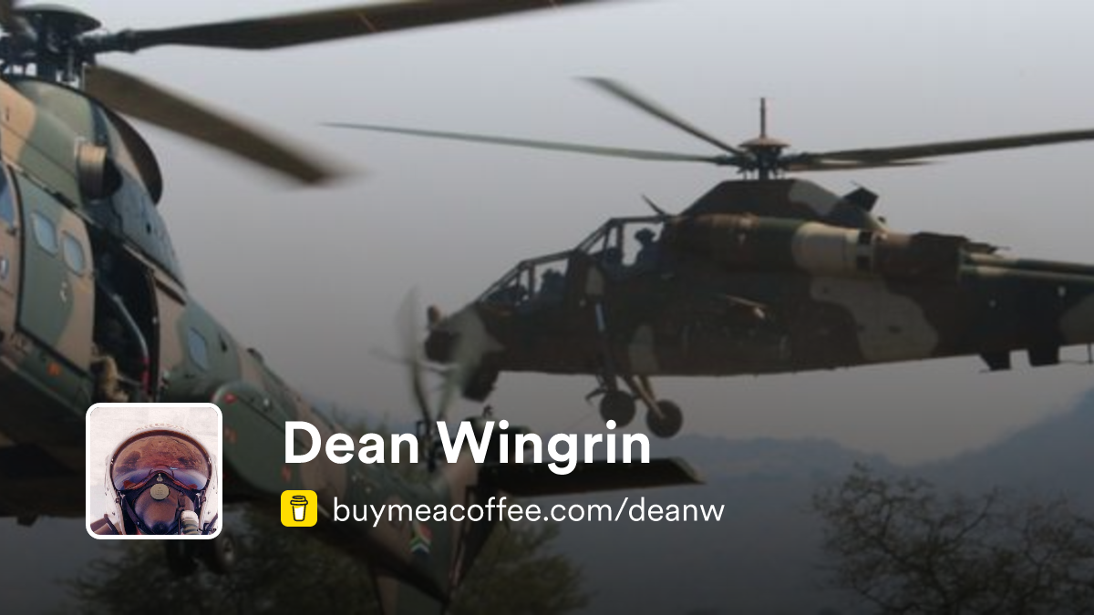 Dean Wingrin is founder of the unofficial South African Air Force website. - Buymeacoffee