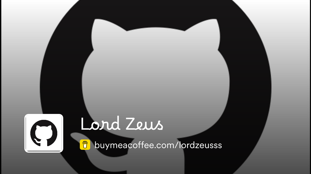 Lord Zeus is Coding projects - Buymeacoffee