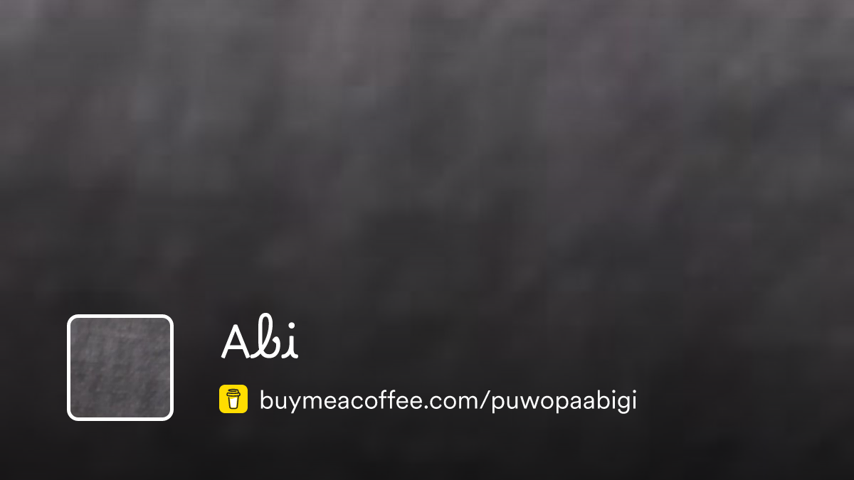 Abi - Buymeacoffee