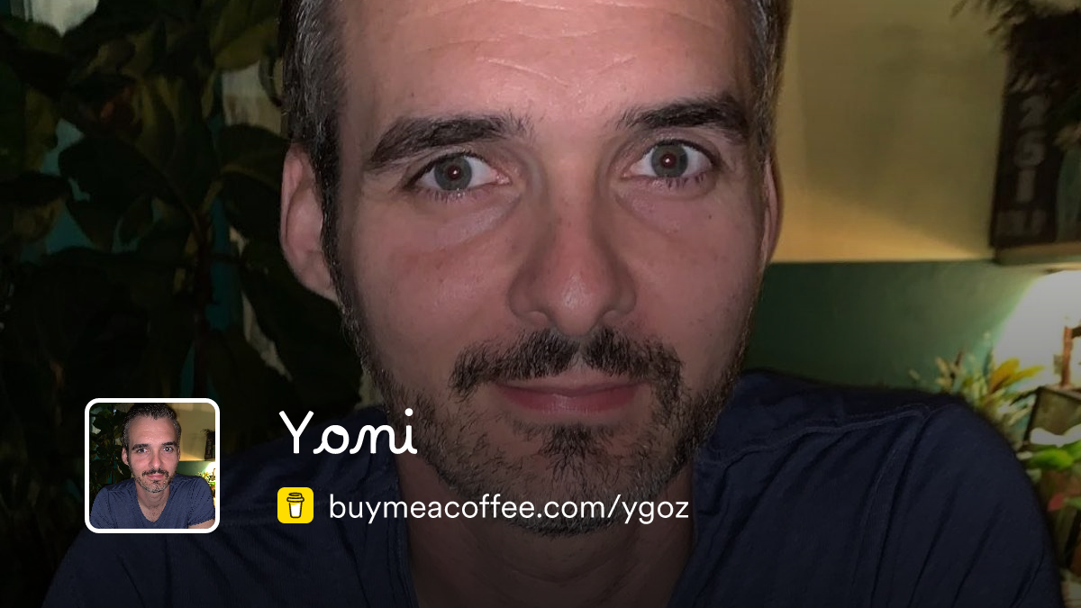 Yoni is Contributing to Open Source Software - Buymeacoffee