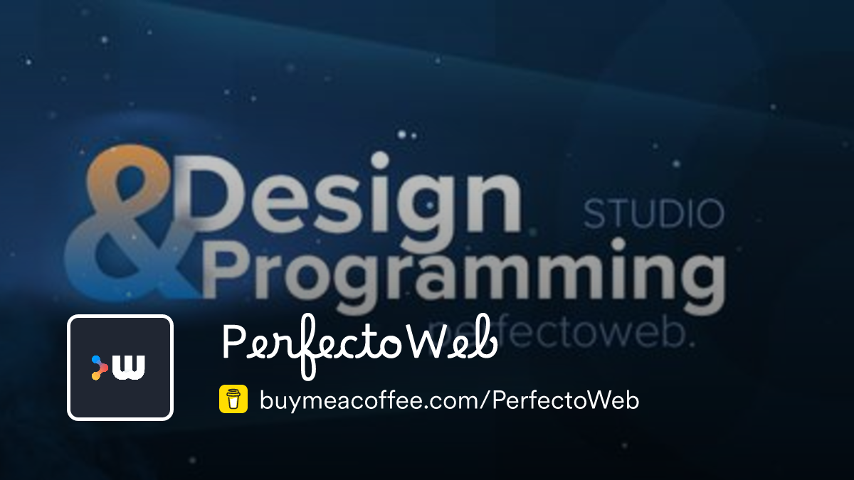 PerfectoWeb is Web Developer - Buymeacoffee