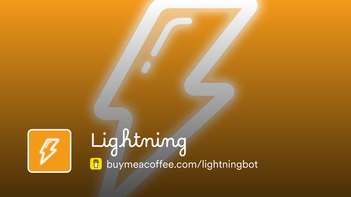 Lightning is creating Discord bots - Buymeacoffee