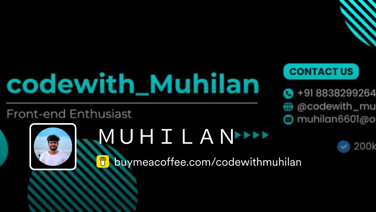 MUHILAN is Web based creative Components and Elements - Buymeacoffee