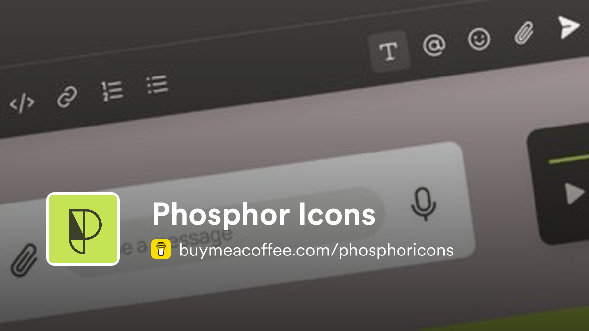 Phosphor Icons is a flexible icon family for everyone - Buymeacoffee