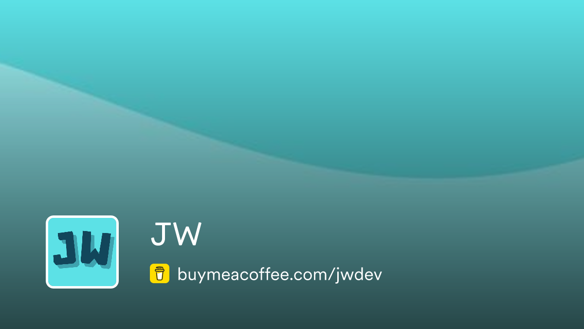JW is nerd - Buymeacoffee