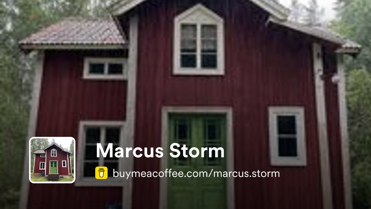 Marcus Storm is renovating his cabin - Buymeacoffee